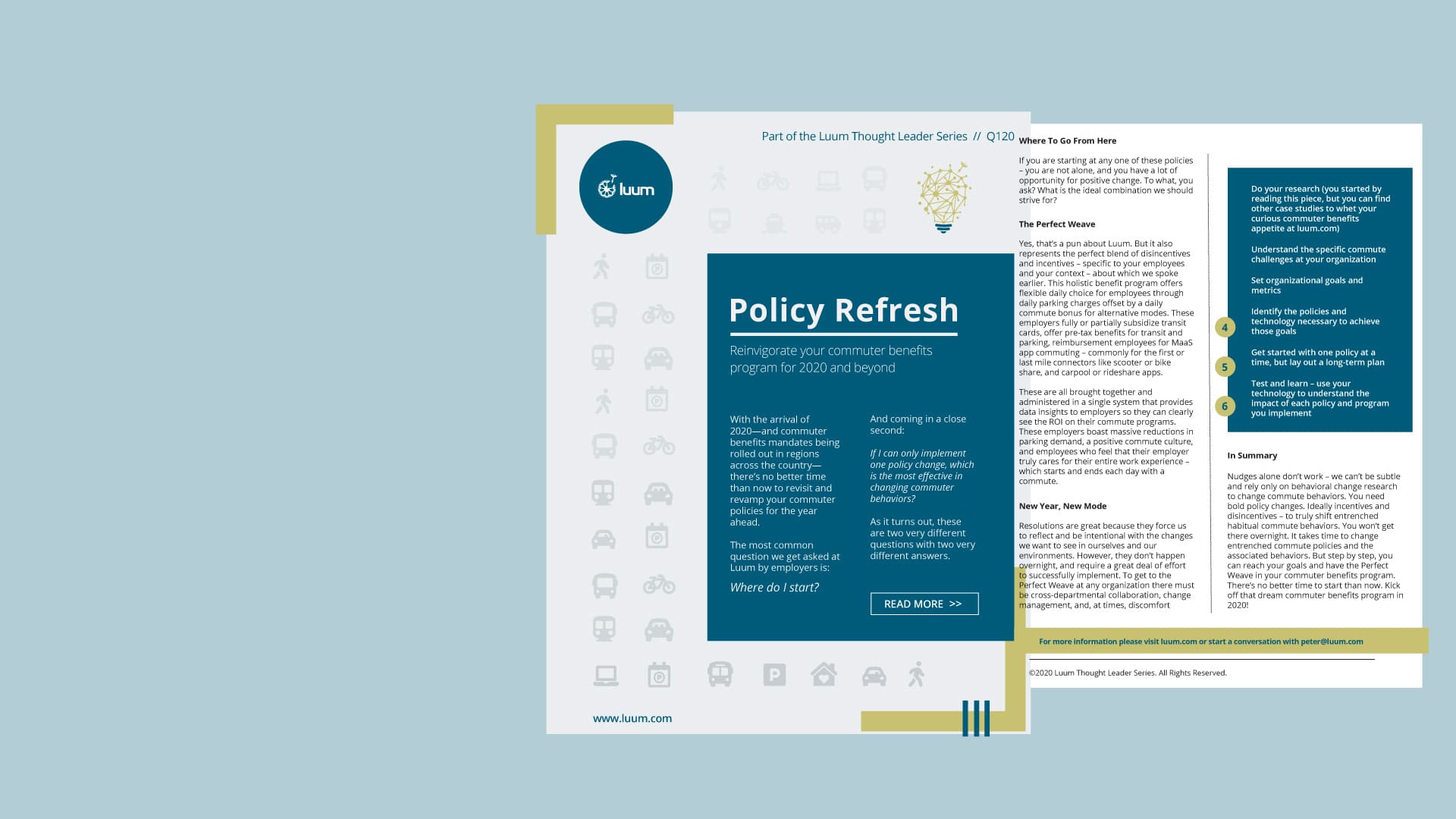 Policy Refresh: Reinvigorate your commuter benefits for 2020 beyond ...